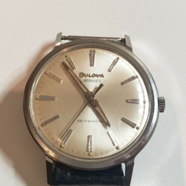 RARE Vintage BULOVA AEROJET Self Winding AUTOMATIC Men's (works great ...