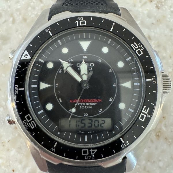 Casio Vintage AMW-320R "Arnie" Analog Digital Watch 2701 Module ...