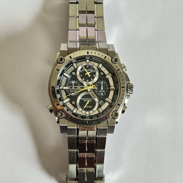 Bulova Precisionist 96B175 Men's Chronograph Stainless Steel Watch ...