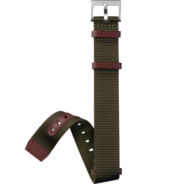 Original Strap for Hamilton H69429931 Khaki Field Green NATO Strap 20MM ...