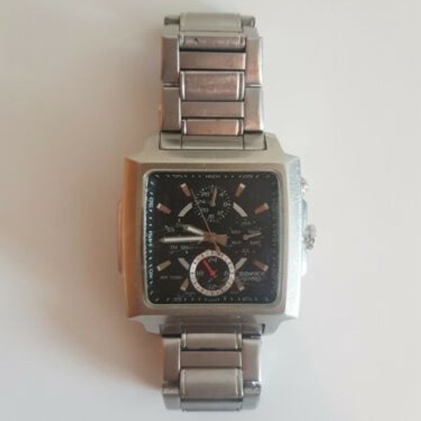 Edifice Casio 3745 Square Men’s Watch. Silver. EF-324 | WatchCharts ...