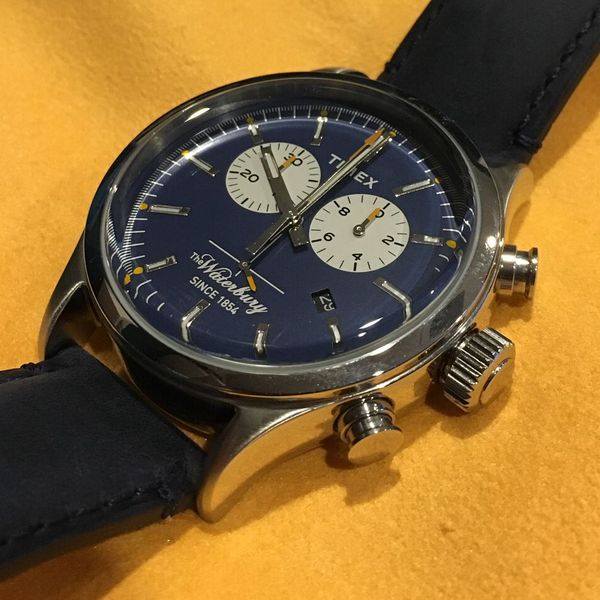 Timex "The Waterbury" Chronograph - Blue Dial | WatchCharts