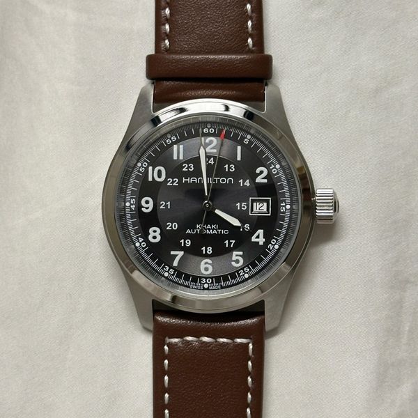 Hamilton Khaki Field MOD Black Dial Automatic Men's Watch | WatchCharts ...