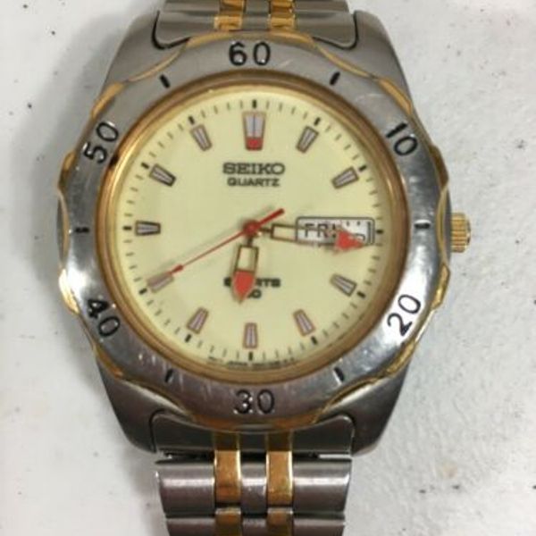 Rare Vintage Mens Seiko (7n43-7b40) Sports 50 Diver Style Watch. Runs ...