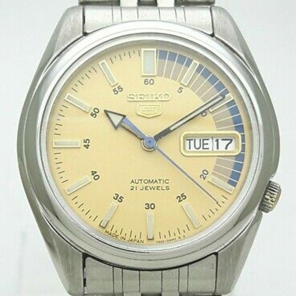 Vintage Seiko 5 "Speed Racer" SNKK29 7S26-01V0 Japan Automatic Men's ...