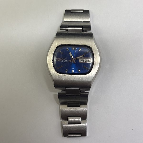 Vintage Seiko DX Automatic Blue TV Dial Watch - Parts Or Repair ...