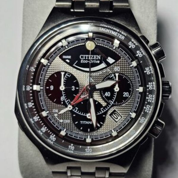 CITIZEN ECO-DRIVE QUARTZ E210-S030919 Titanium Chrono Calibre 2100 ...