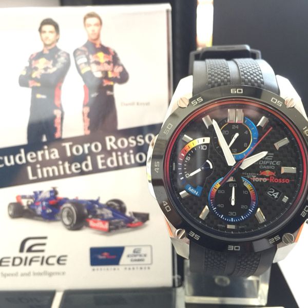 CASIO Edifice Scuderia Toro Rosso Limited Edition EFR-557TRP-1AER ...