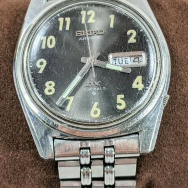 Vintage SEIKO DX 1960’s Wristwatch Japan Number Dial 6106-8219 RARE ...