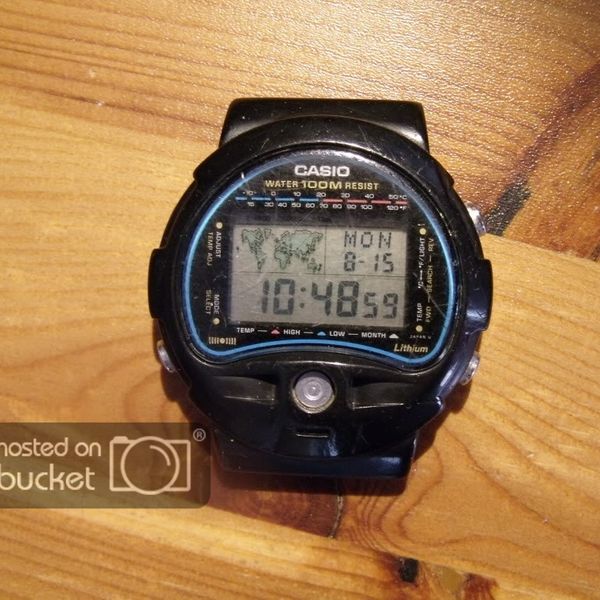 FS: casio TS-100 temperature and world map, made in japan | WatchCharts