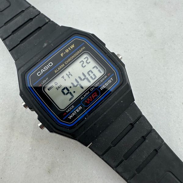 Casio F-91W Digital Watch Men Black - Working | WatchCharts Marketplace