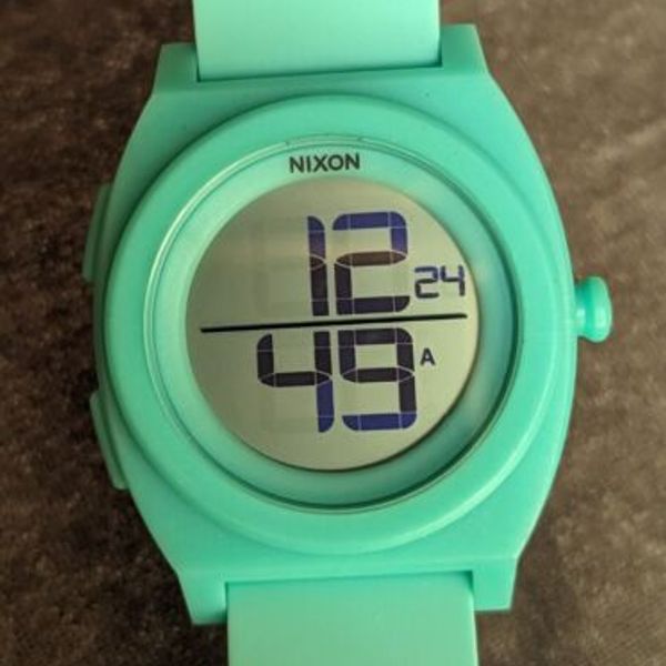 Nixon Dig It "The Time Teller Digi" Unisex 40mm Mint Green Digital ...