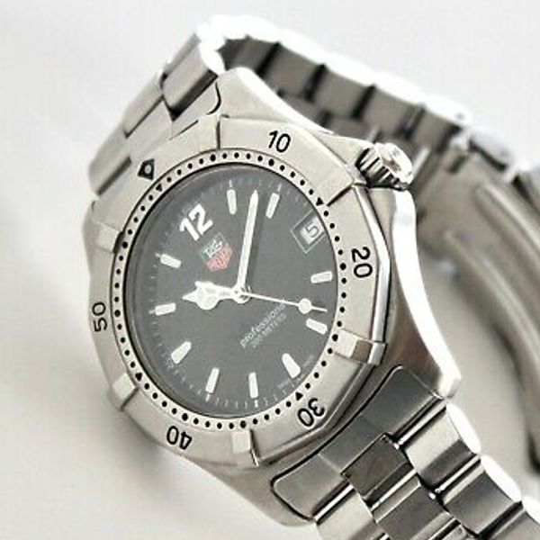 TAG HEUER Professional Diver Men's Watch, WK1110-0 model, BLACK | WatchCharts