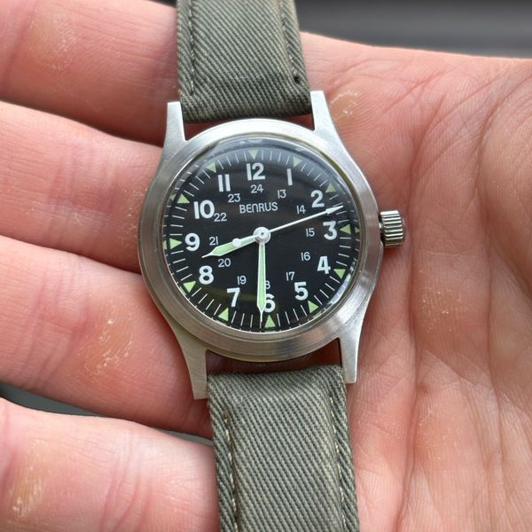 Vintage Benrus MIL-W-46374 Field Style Reissue Watch 33mm | WatchCharts ...