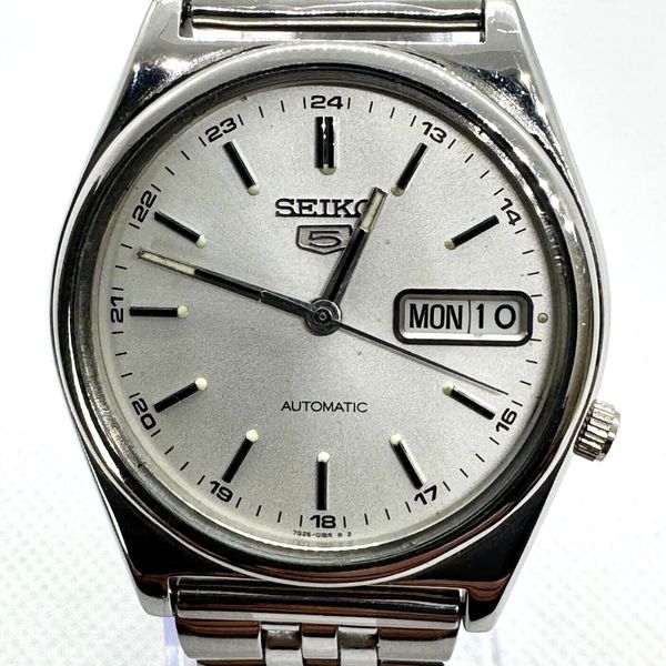 Vintage Seiko 5 Automatic 21 Jewels Men Watch 7S26A, Day/Date, Used. I-46 | WatchCharts Marketplace