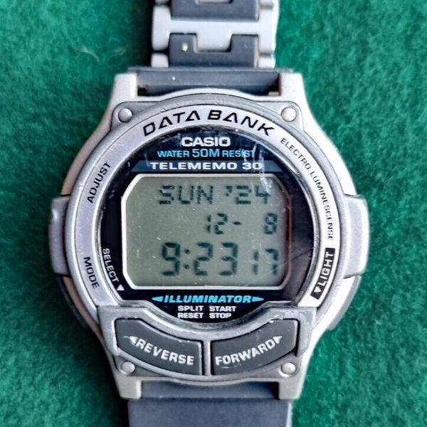 Casio Telememo 30 Data Bank 1600 DB-34H Quartz Menâ s Watch | WatchCharts Marketplace