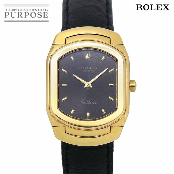 [Battery replaced] Rolex ROLEX Cellini 6631 Vintage Ladies Watch Black ...