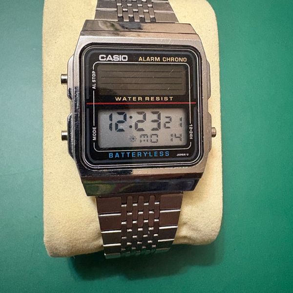 Casio AL-180 Solar Batteryless vintage Menâ s Wristwatch. Excellent ...