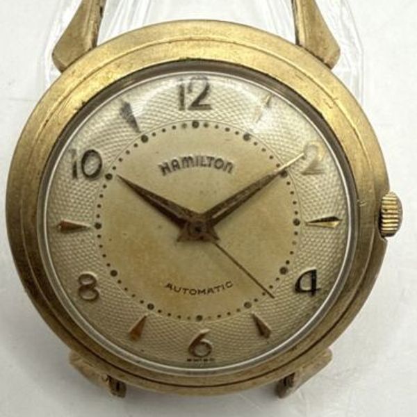 VINTAGE HAMILTON AUTOMATIC 17 Jewels 10K GOLD Filled MENS WATCH Fancy ...