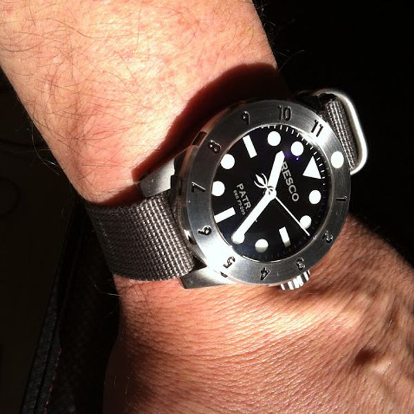 ***SOLD*** Resco Patriot SS/stealth grey dial: full kit + extra strap ...