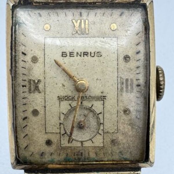 Vintage Benrus Menâ s Tank Watch For Parts Or Repair | WatchCharts ...