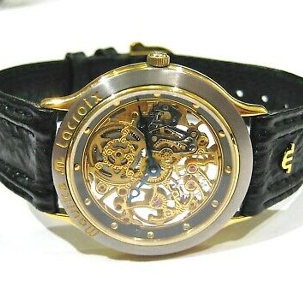Maurice Lacroix Skeleton ultra thin 34mm Luxus Skelettuhr selten ...