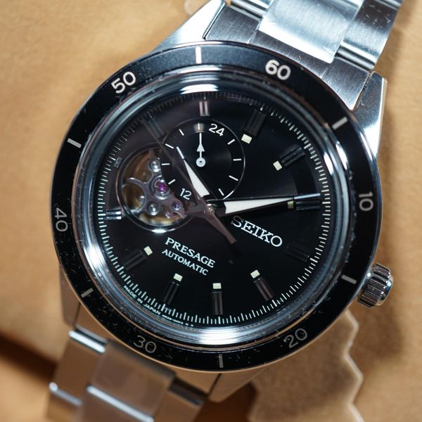 [WTS] Seiko Presage SARY191 4R39 Black Dial Open Heart Automatic Watch ...