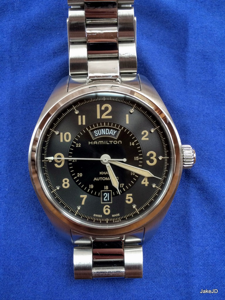 SOLD - Hamilton Khaki Field Day/Date Automatic, H70505933 - SOLD ...