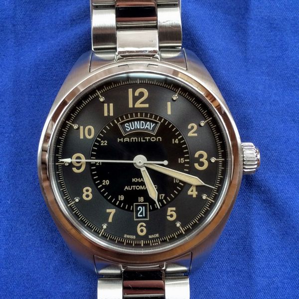 SOLD - Hamilton Khaki Field Day/Date Automatic, H70505933 - SOLD ...