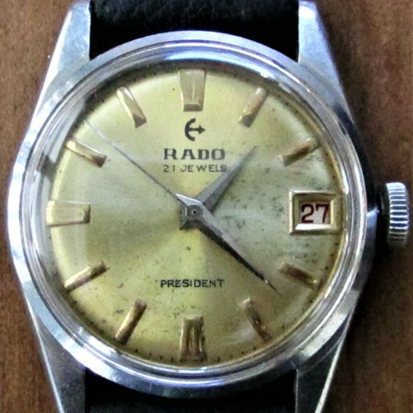 Vintage Rado President Swiss Watch 21 Jewels | WatchCharts Marketplace