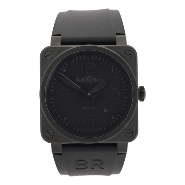 Bell & Ross Phantom BR03-92-S Black PVD 42mm Automatic Watch Box ...