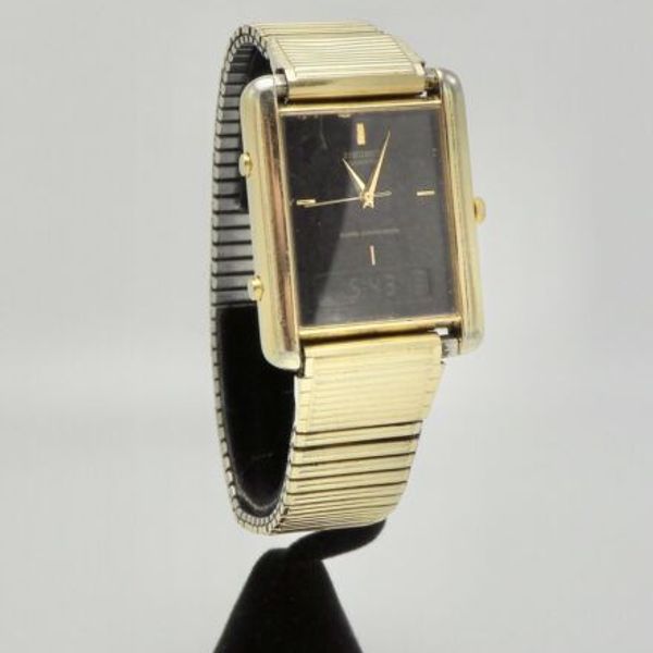 1983 Seiko Digital + Analog Vintage H449-5250 Gold Plated Wristwatch ...