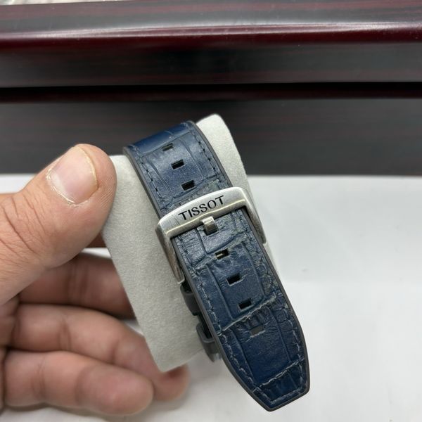 Tissot T-RACE Swissmatic T115407A Steel w/ Blue Strap Automatic Working ...