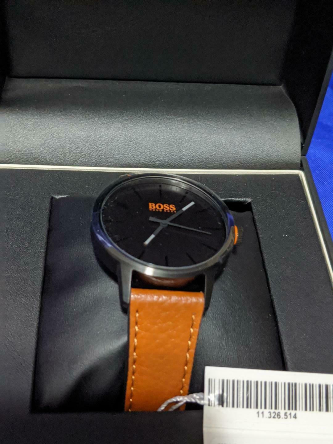 New Hugo Boss 1550054 Mens Orange The Copenhagen Stainless Steel Quartz Watch WatchCharts Marketplace