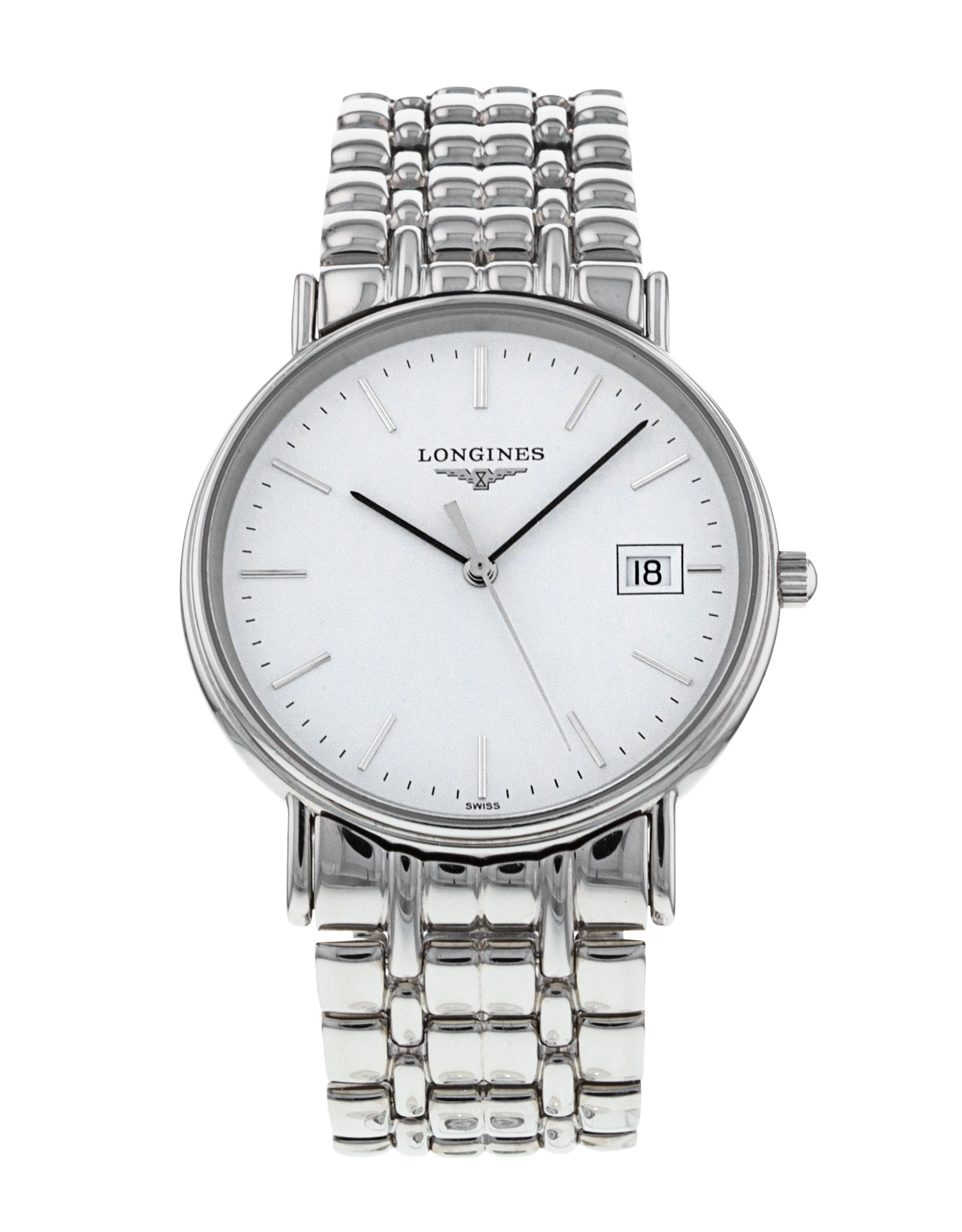 Longines Presence 33 Quartz Stainless Steel Bracelet (L4.720.4.12 ...