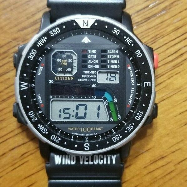 Citizen windsurfer watch D060 NEW wind surfer digital compass | WatchCharts