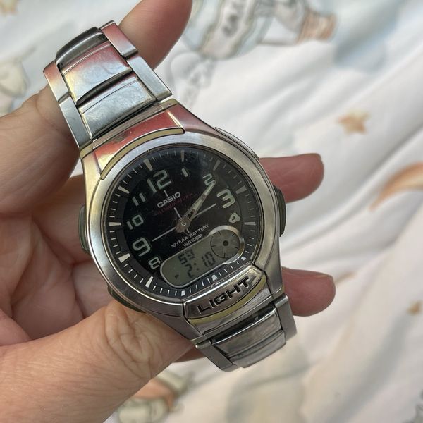 Casio Illuminator Analogue Digital Mens Quartz Watch 3793 AQ-180W ...