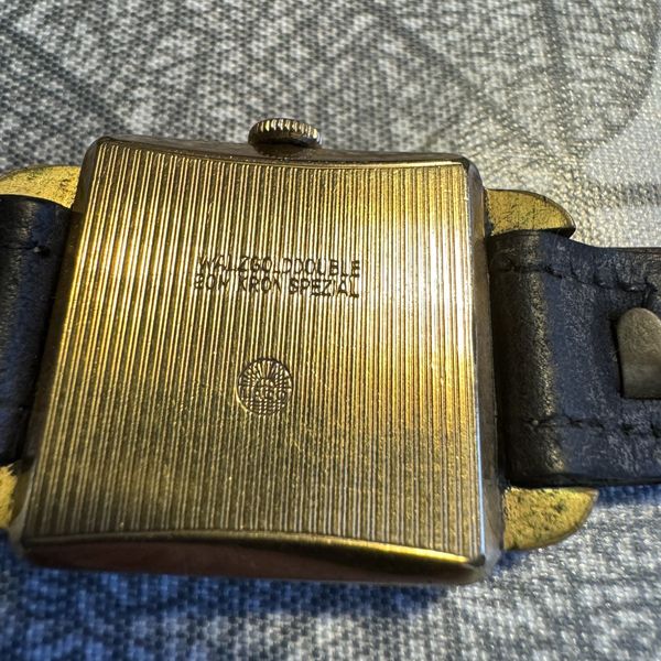 Laco Wristwatch Watch Collectible, Manual Winding Double Gold Art Deco ...