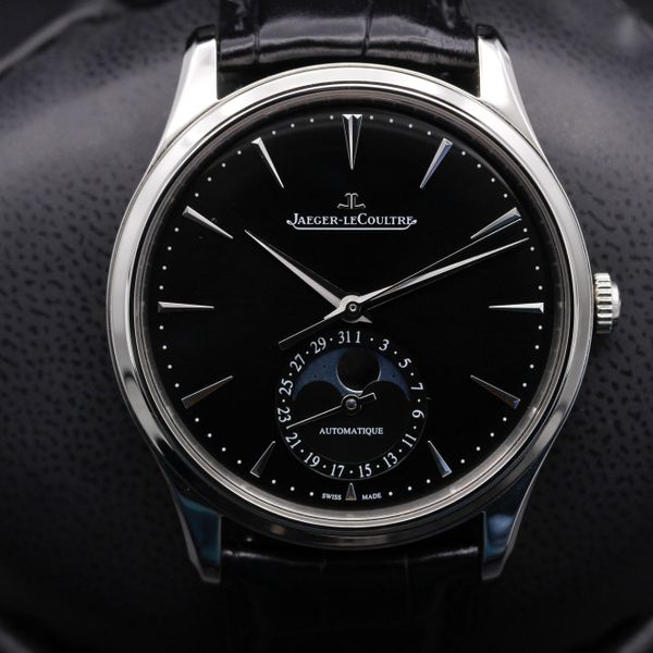 FSOT: Jaeger LeCoultre Master Ultra Thin Moon - Black - Steel - 39mm ...
