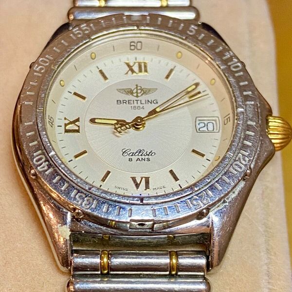 Breitling Callisto 18k Gold with Original Box, Extra Links, & Paper ...