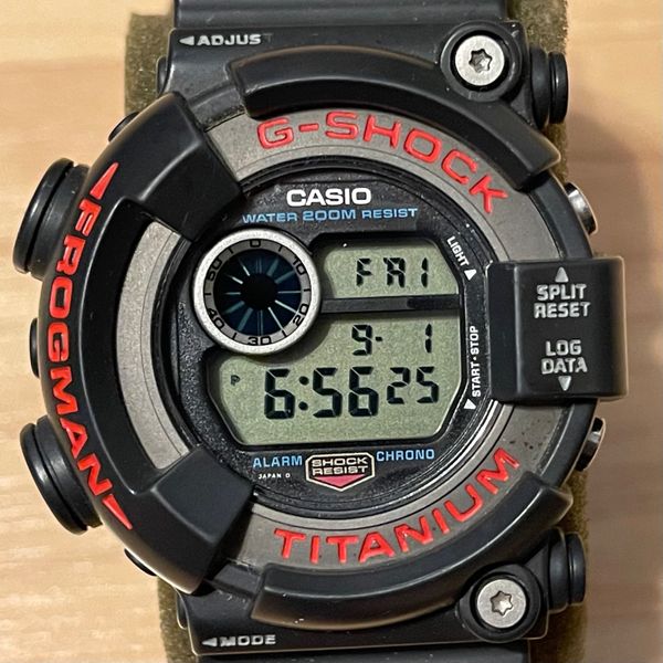 [WTS] Casio G-Shock DW-8200-1A Frogman Titanium Vintage Digital Watch ...