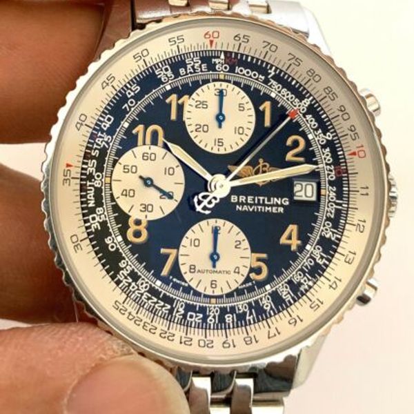 Breitling Old Navitimer II A13022.1 Strap Booklets Chronograph Slide ...