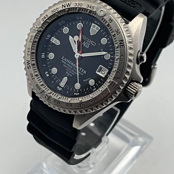 Seiko 5M45-6A00 (SBCW001) Landmaster Titanium Kinetic watch ...