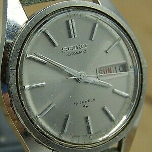 Vintage Genuine Original Seiko 7006-8040 19 jewel automatic stainless ...