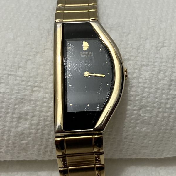Vintage Seiko Half Moon Watch in As-Is Untested Condition for Parts or ...