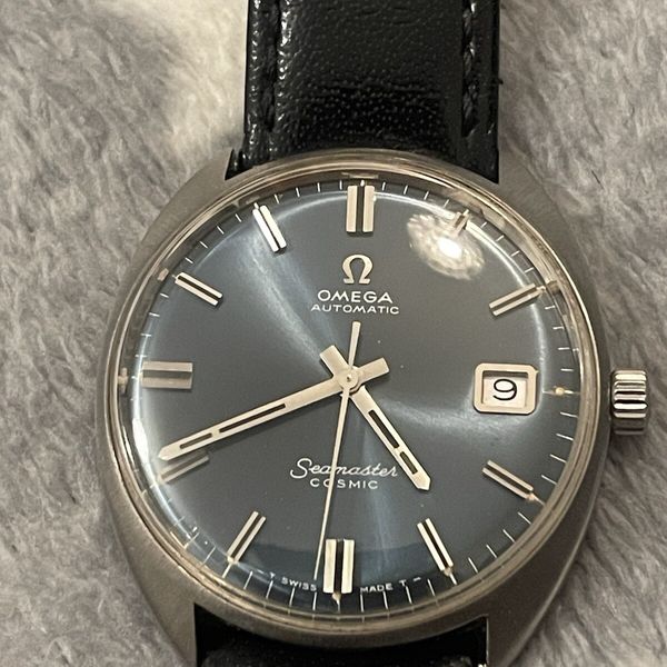 VINTAGE OMEGA SEAMASTER COSMIC BLUE DIAL STUNNING 35MM FREEPOST UK ...