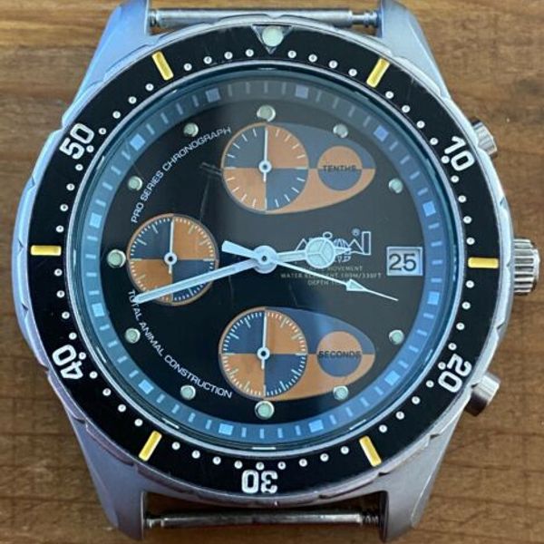 Animal pro-series chronograph watch - Black And Orange Model W004 ...