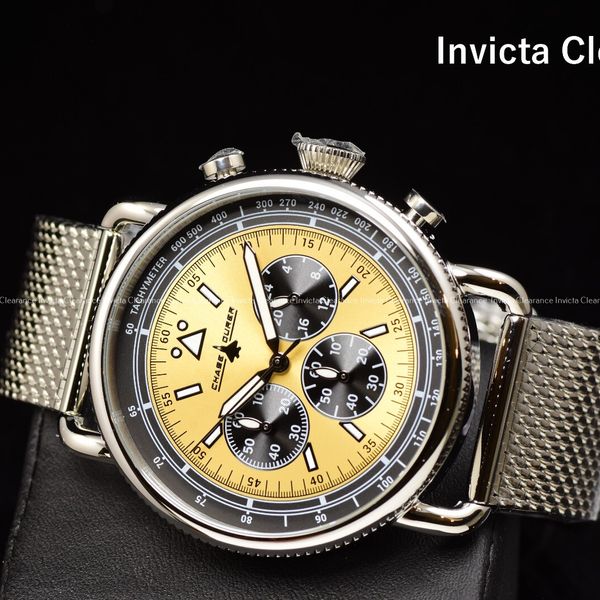 Invicta CHASE DURER CDW-0151 FLIGHT Commander Japanese CHRONO SAPPHIRE ...