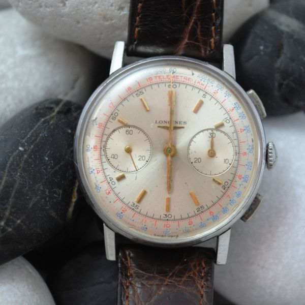 FS Longines cal. 30CH Retour en Vol Chronograph Vintage Swiss Watch ...