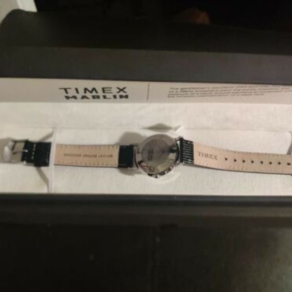 Timex Marlin 34mm TW2T18200 Hand-Wound Black Dial - Brand New With Box ...